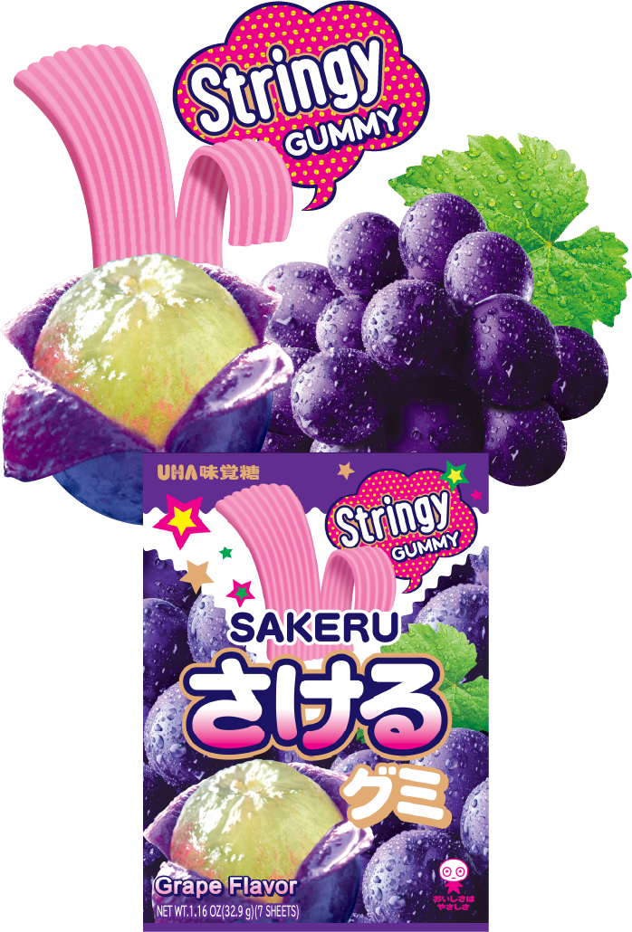 Sakeru - Stringy Gummy - UHA MIKAKUTO USA