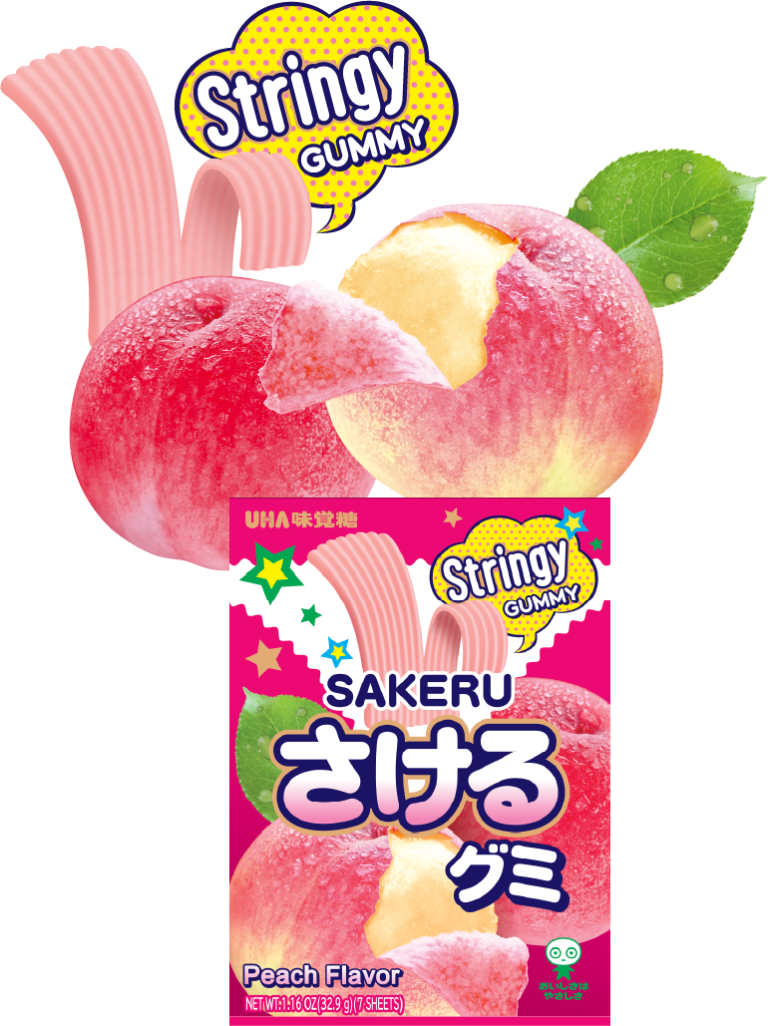 Sakeru - Stringy Gummy - UHA MIKAKUTO USA