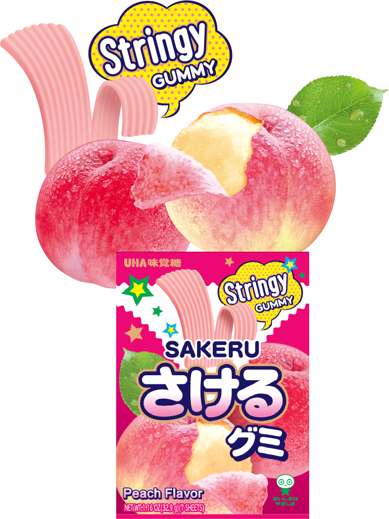 Sakeru - Stringy Gummy - UHA MIKAKUTO USA